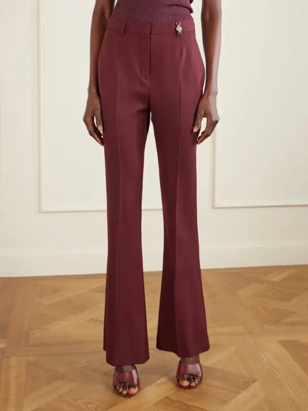 Versace Embellishment Trousers - Brown