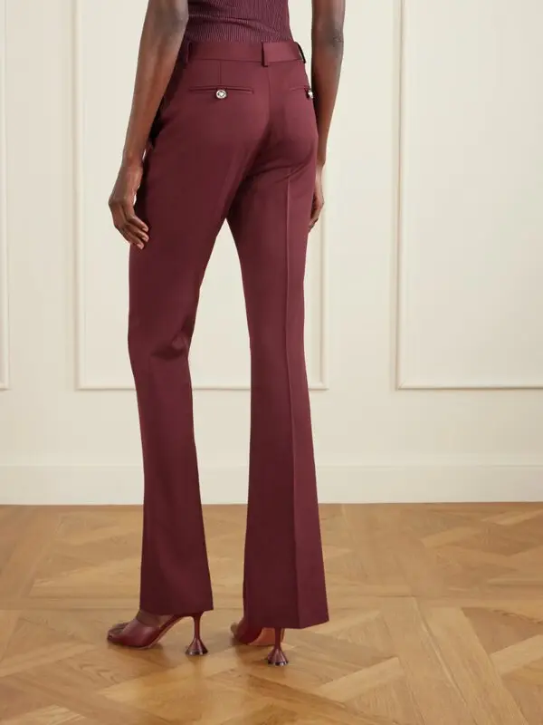 Versace Embellishment Trousers - Brown