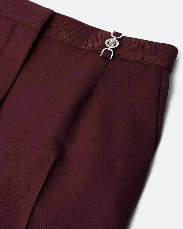 Versace Embellishment Trousers - Brown