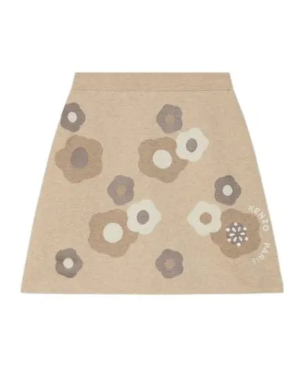 Kenzo Hana Dots Embroidered Mini Skirt - Nude