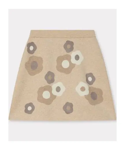 Kenzo Hana Dots Embroidered Mini Skirt - Nude