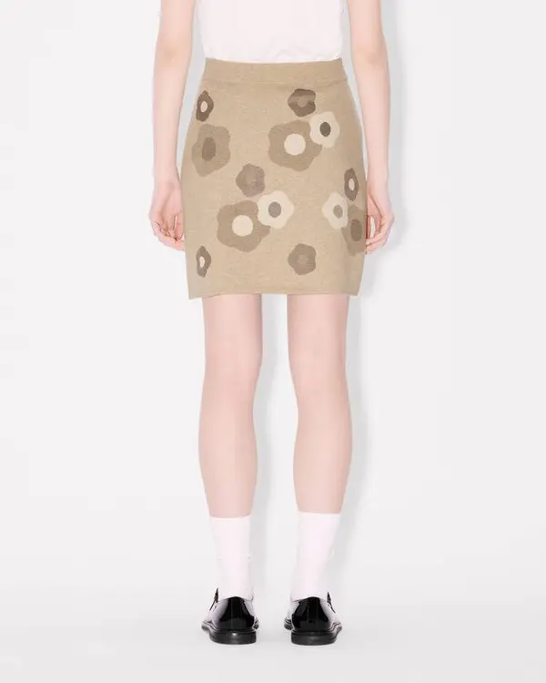 Kenzo Hana Dots Embroidered Mini Skirt - Nude