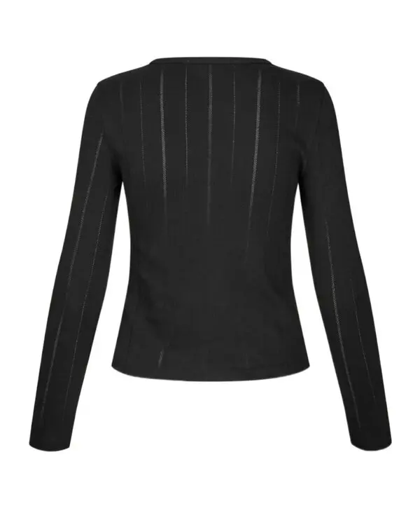 SAMSOE SAMSOE Ribbed Knit Button-up Cardigan