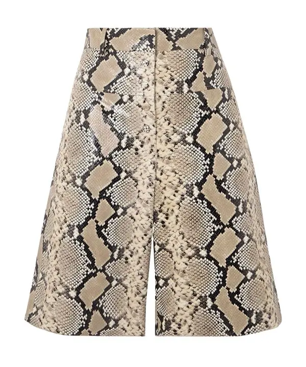 JIL SANDER Printed High-waisted Culottes - Brown