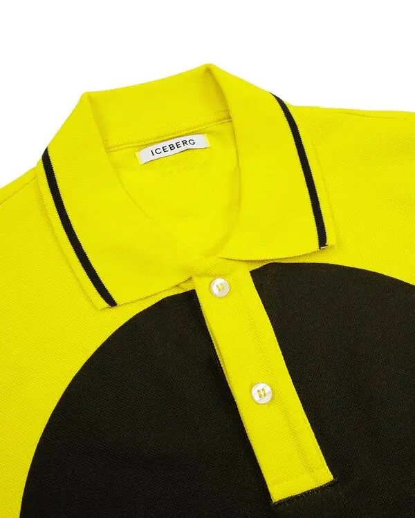 Iceberg Printed Pattern Polo Shirt - Yellow