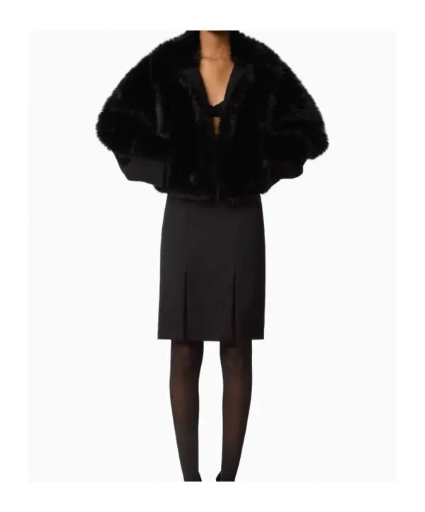 Nina Ricci Cropped Fur Jacket