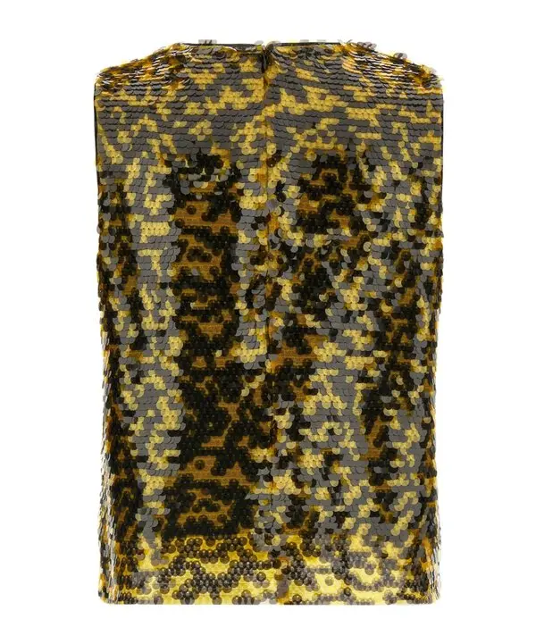 Staud Seraphina Sequin-embellished Sleeveless Top - Black