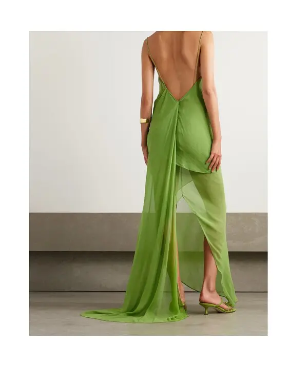 Christopher Esber Spaghetti Strap Layered Maxi Dress