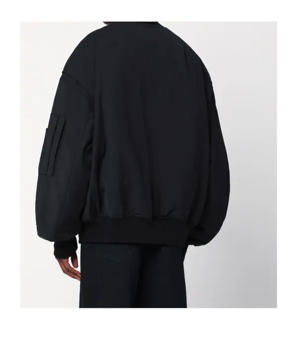 ENTIRE STUDIOS Zip-pocket Bomber Jacket - Black