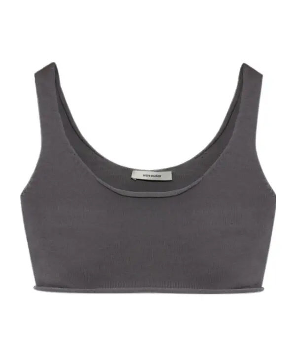 ENTIRE STUDIOS Raw Knit Cropped Top