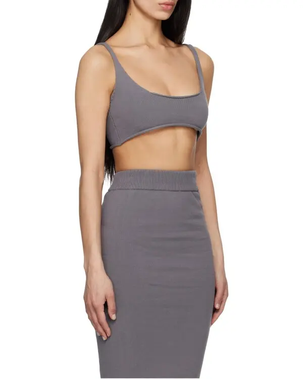 ENTIRE STUDIOS Raw Knit Cropped Top