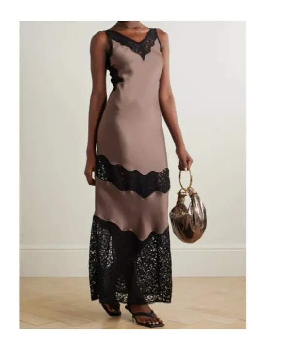 Simkhai Sleeveless V-neck Lace Maxi Dress