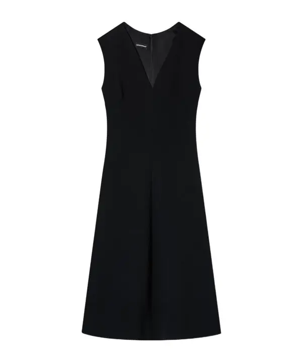 Emporio Armani V-neck Ribbed Dress