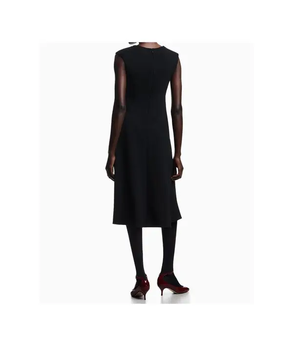 Emporio Armani V-neck Ribbed Dress
