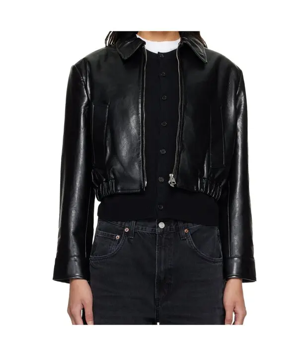 AGOLDE Nahla Cropped Jacket - Black