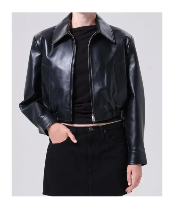 AGOLDE Nahla Cropped Jacket - Black