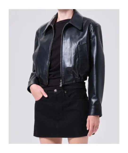 AGOLDE Nahla Cropped Jacket - Black