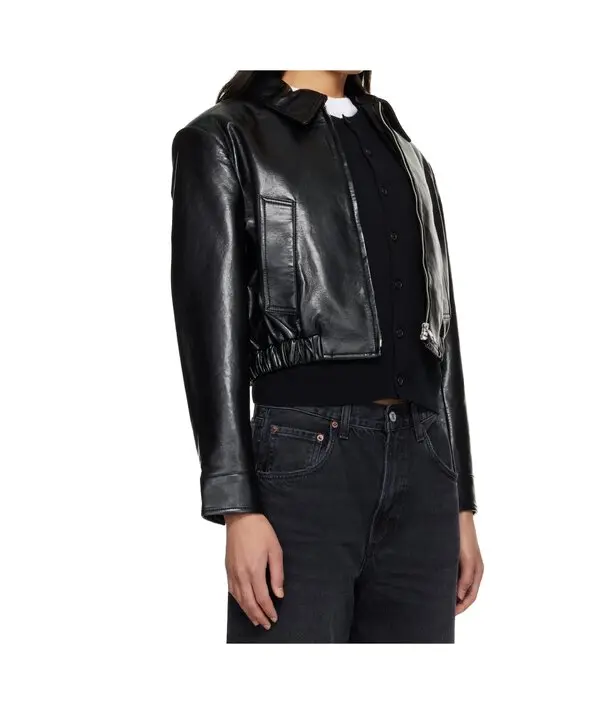 AGOLDE Nahla Cropped Jacket - Black