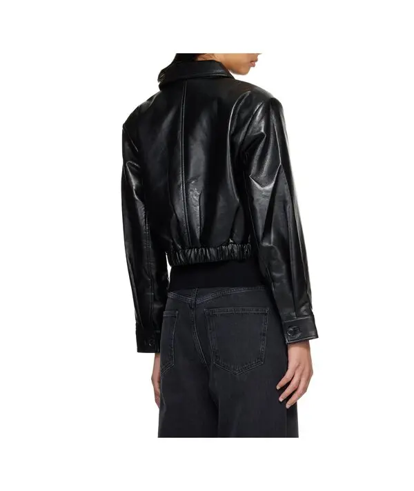 AGOLDE Nahla Cropped Jacket - Black
