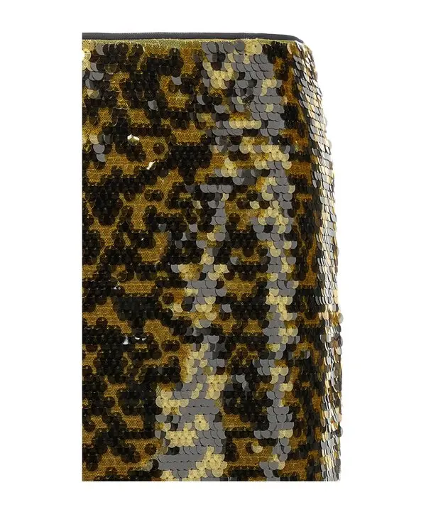 Staud Ciara Sequin Midi Skirt - Yellow