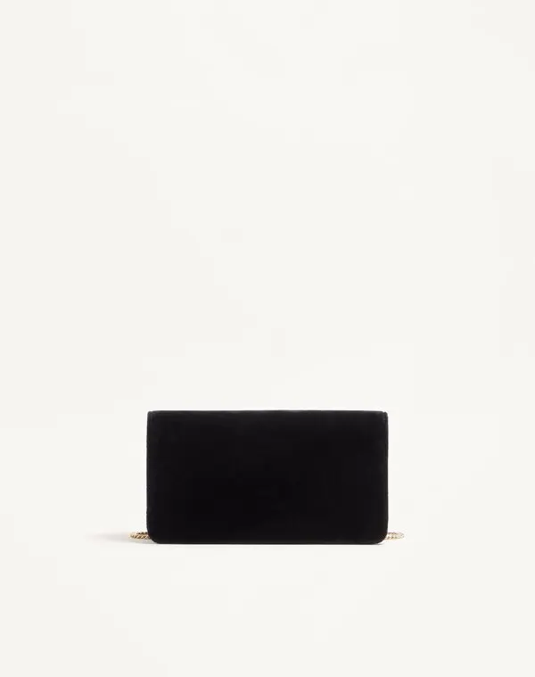 Valentino Garavani Vlogo Signature Velvet Mini Shoulder Bag