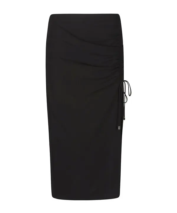 Patrizia Pepe Midi Skirt With Drawstring Detail