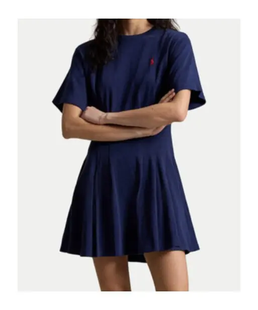 Polo Ralph Lauren Embroidered Logo T-shirt Dress