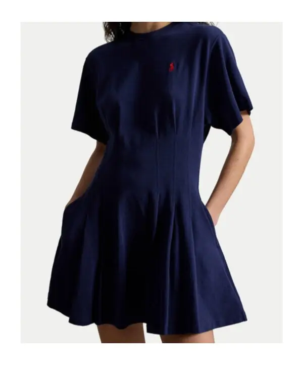 Polo Ralph Lauren Embroidered Logo T-shirt Dress