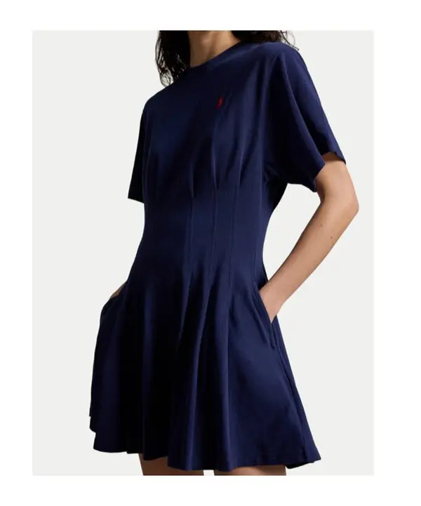 Polo Ralph Lauren Embroidered Logo T-shirt Dress