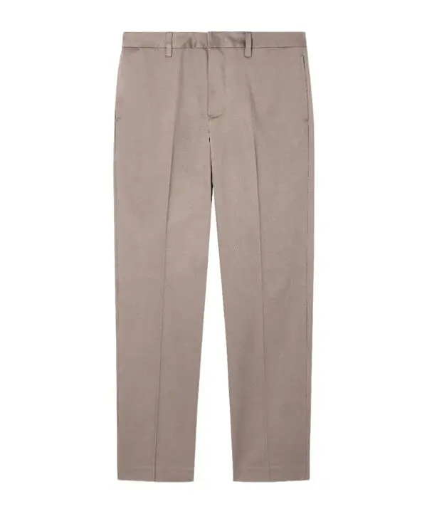Emporio Armani Logo Plaque Tapered Trousers - Grey