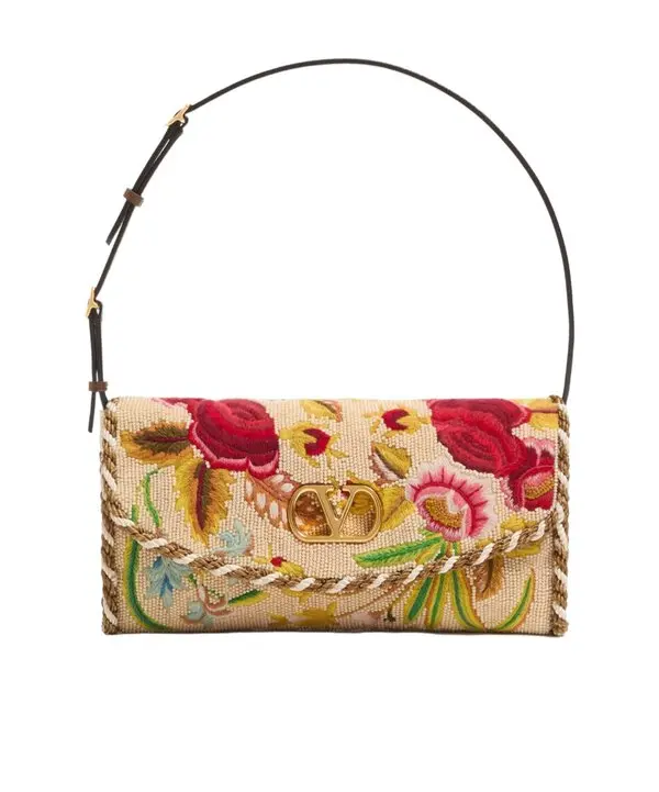 Valentino Garavani Embroidered Small Shoulder Bag