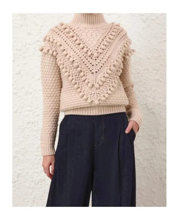 Zimmermann Hypnotic Bauble Sweater - Chalk