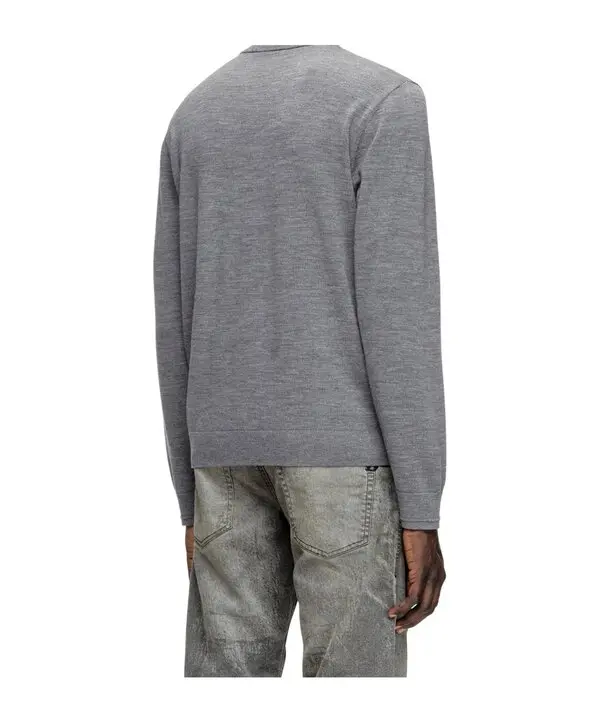 DIESEL® K-valiam Jumper With Cut-out Logo - Grey