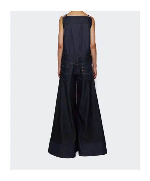 Sacai Denim Wide-leg Jumpsuit