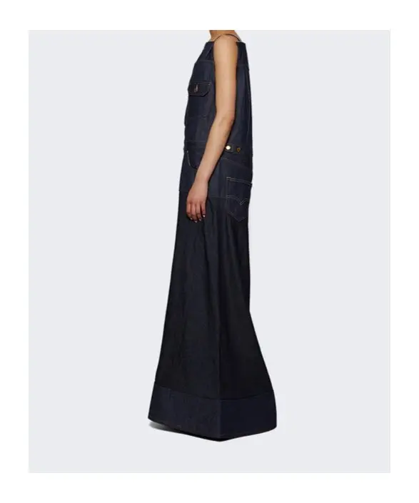 Sacai Denim Wide-leg Jumpsuit