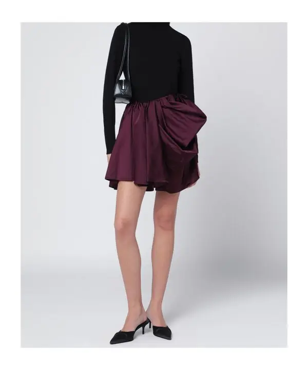 GANNI Irregular Skirt With Pleated Details