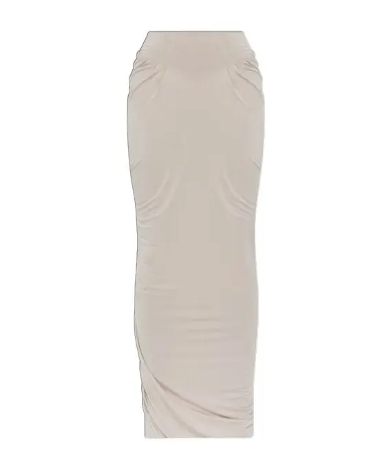 ENTIRE STUDIOS Draped Jersey Skirt - Nude