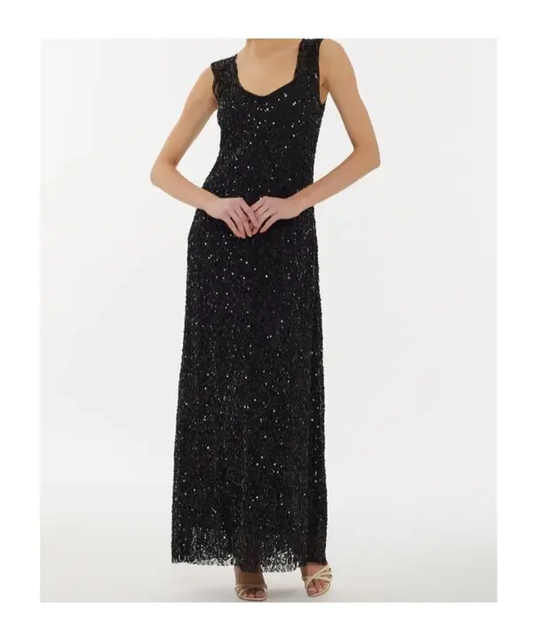 P.a.r.o.s.h Embellished Sleeveless Maxi Dress