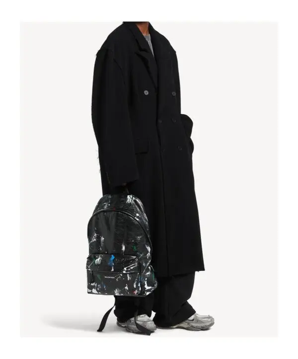 Balenciaga Explorer Paint Splatter Backpack