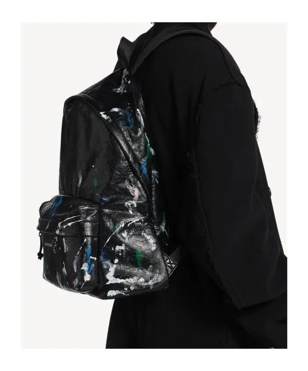 Balenciaga Explorer Paint Splatter Backpack