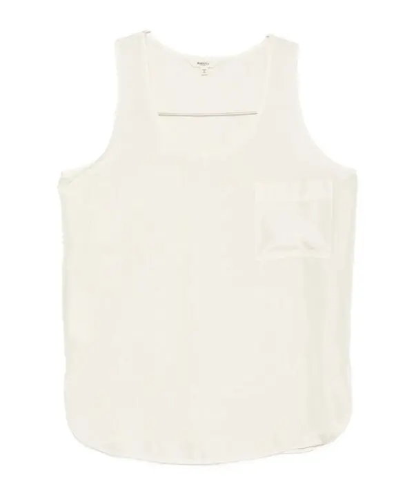 Barena Venezia Round Neck Sleeveless Vest With Chest Pocket - Pearl