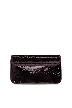 Furla Iride Small Sequined Crossbody Bag - Wine Red