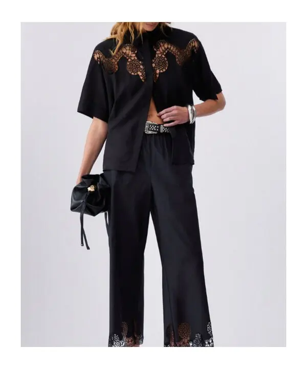 Liu Jo Embroidered Openwork Shirt