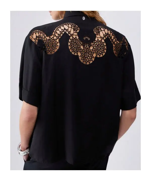Liu Jo Embroidered Openwork Shirt