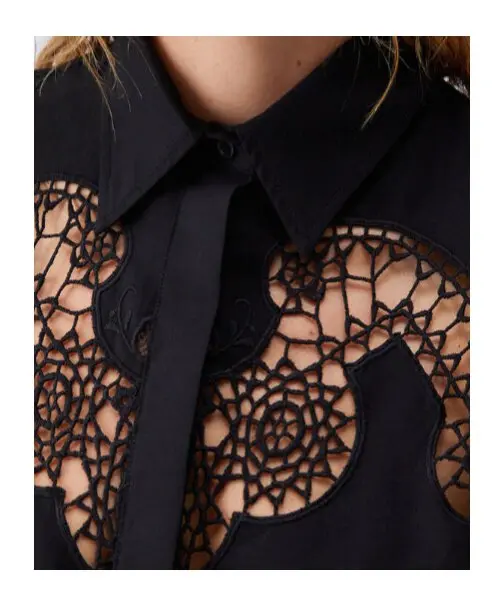 Liu Jo Embroidered Openwork Shirt