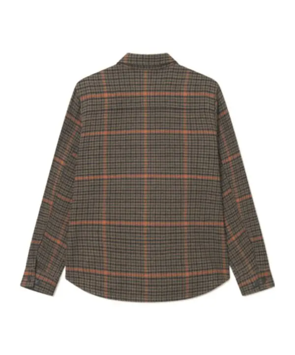 LES DEUX Kody Houndstooth Overshirt - Black