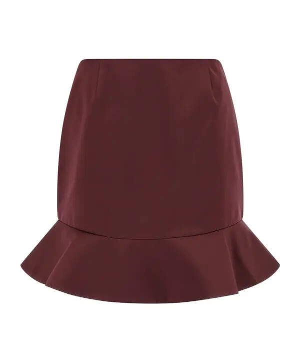 ROTATE BY BIRGER CHRISTENSEN Flounced Mini Skirt - Red