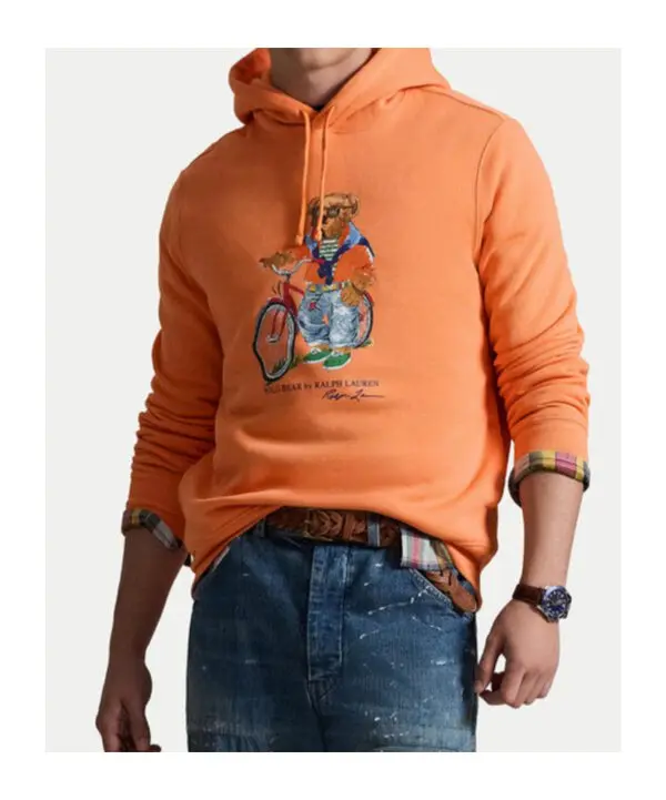 Polo Ralph Lauren Graphic Bear Drawstring Hoodie