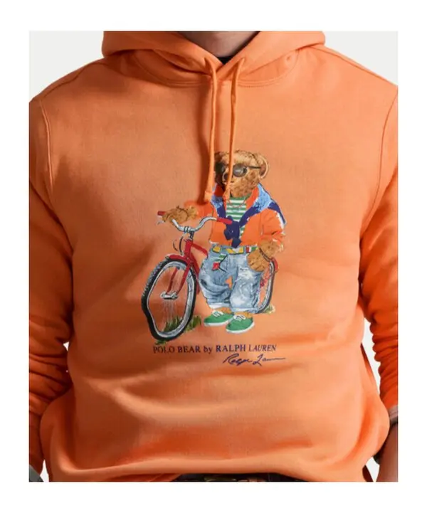 Polo Ralph Lauren Graphic Bear Drawstring Hoodie