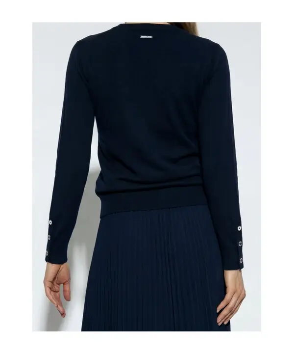 Michael Kors Button-detail Sweater - Midnight Blue